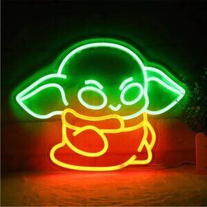 Urban Outfitters | Wall Decor | Neon Light Baby Yoda Star Wars Fan ...